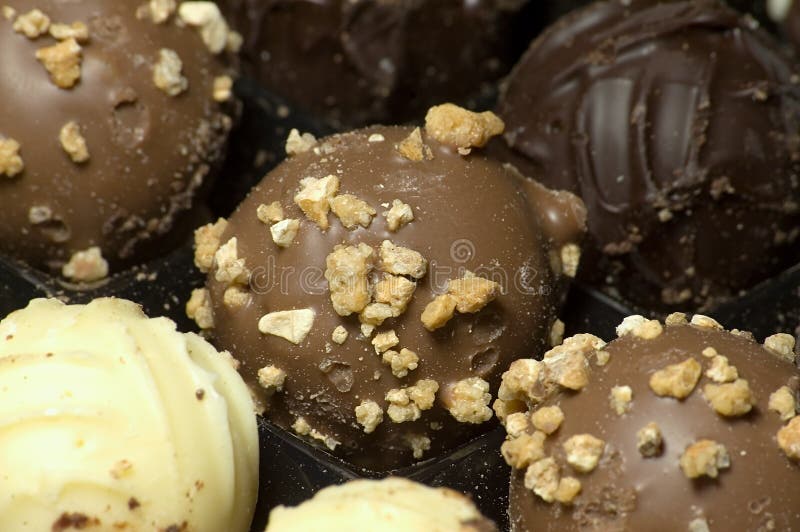 Truffle with nuts stock photo. Image of dessert, delicious - 1762254