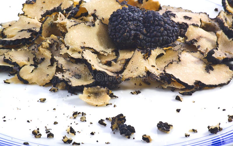 Black Truffle Ravioli Pasta Stock Image - Image of gourmet, garnish ...