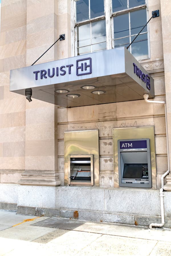 Truist Bank ATM with the Bank S Logo on the Facade Editorial Stock ...