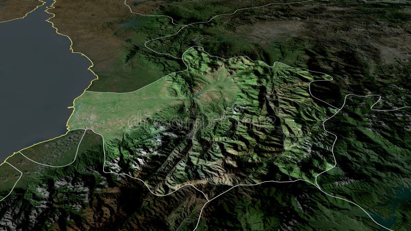 Trujillo, Venezuela - Highlighted. Satellite Stock Illustration ...