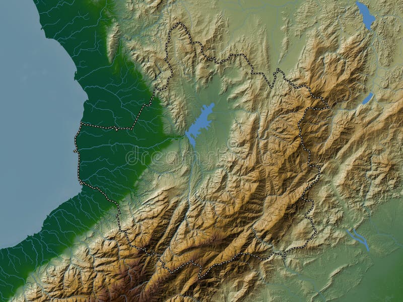 Trujillo, Venezuela. Physical. No Legend Stock Illustration ...