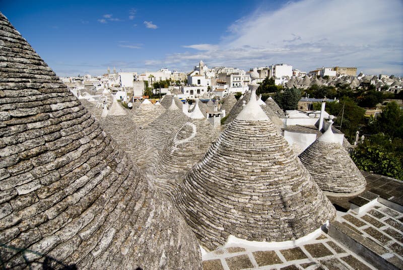 Trulli Roofs stock photo. Image of shape, stone, architecture - 3357406