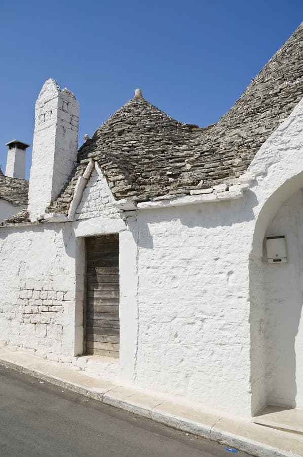 Trullo. Alberobello. Apulia. Stock Photo - Image of pinnacle, conical ...