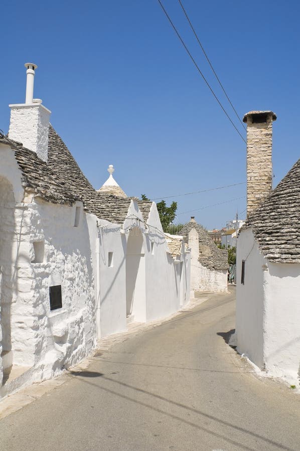 Trullo. Alberobello. Apulia. Stock Photo - Image of covering, italy ...