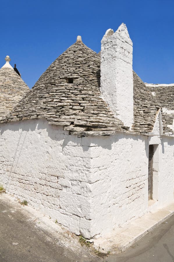 Trullo. Alberobello. Apulia Stock Image - Image of residential, roofed ...