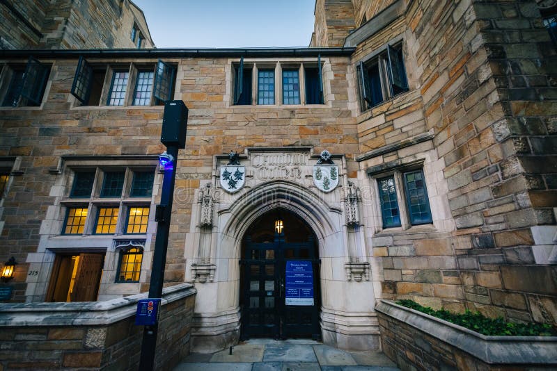 Trumbull College, on the Campus of Yale University, in New Haven Stock ...