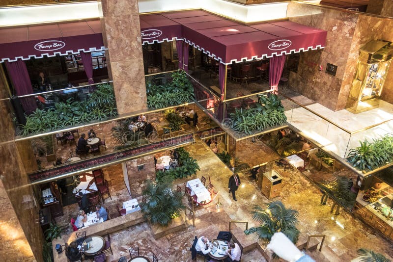The Trump Bar Inside of Trump Tower in Manhattan Editorial Photo ...