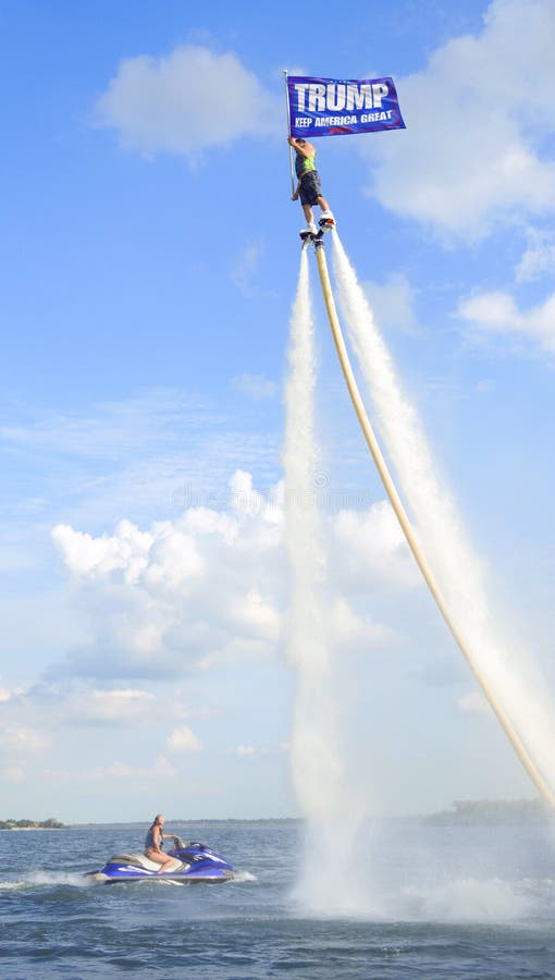 Trump 2020 Flying High editorial stock image. Image of aquatic - 196733624