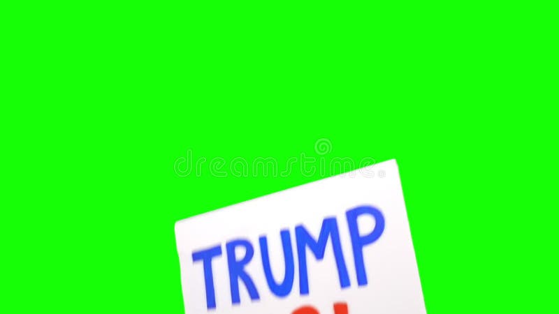 2024 Trump Sign Held Up Greenscreen - 2 AnglesDonald Trump 2024 Hand ...