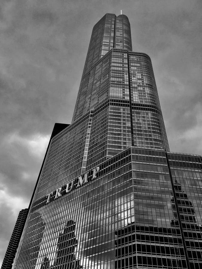 Trump Tower Chicago editorial stock photo. Image of trump - 119107448
