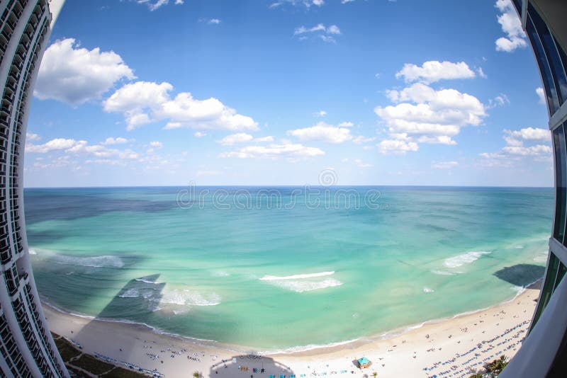 Trump towers ocean view stock image. Image of trump, scenic - 25156169