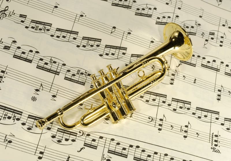 Trumpet stock photo. Image of score, entertainment, music - 1273092