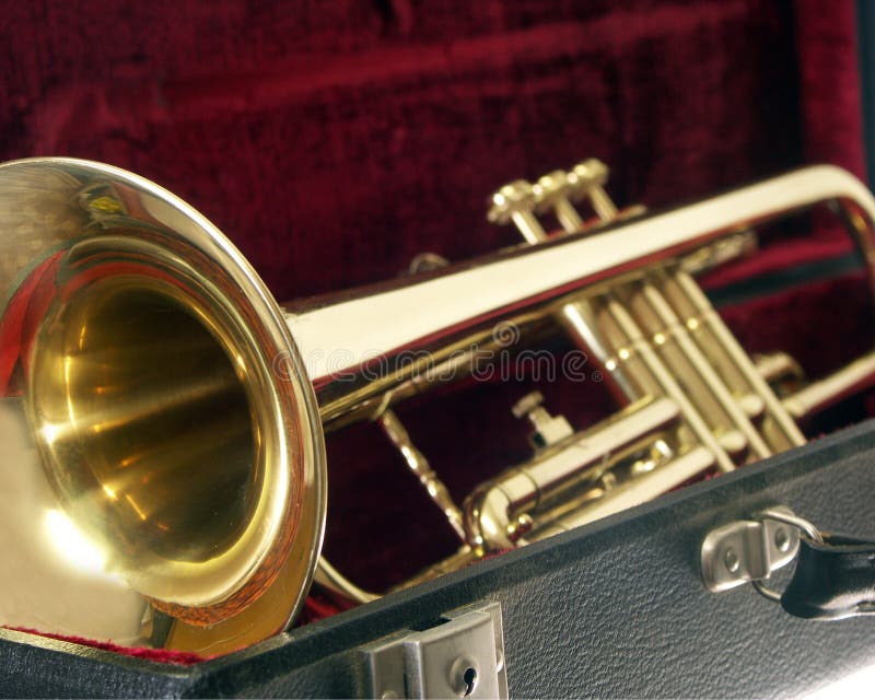 Trumpet in Case stock photo. Image of classical, marsalis - 1638062