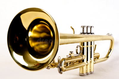 Trumpet close stock image. Image of instrument, jazz - 22145171