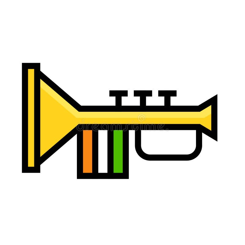 Patrick with trumpet stock vector. Illustration of celebration - 139737727