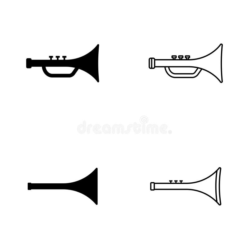 Trumpet icon vector stock vector. Illustration of icon - 294449076