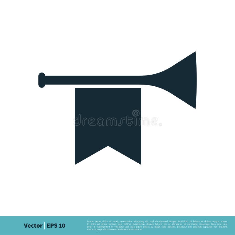 Trumpet Icon Vector Logo Template Illustration Design. Vector EPS 10 ...