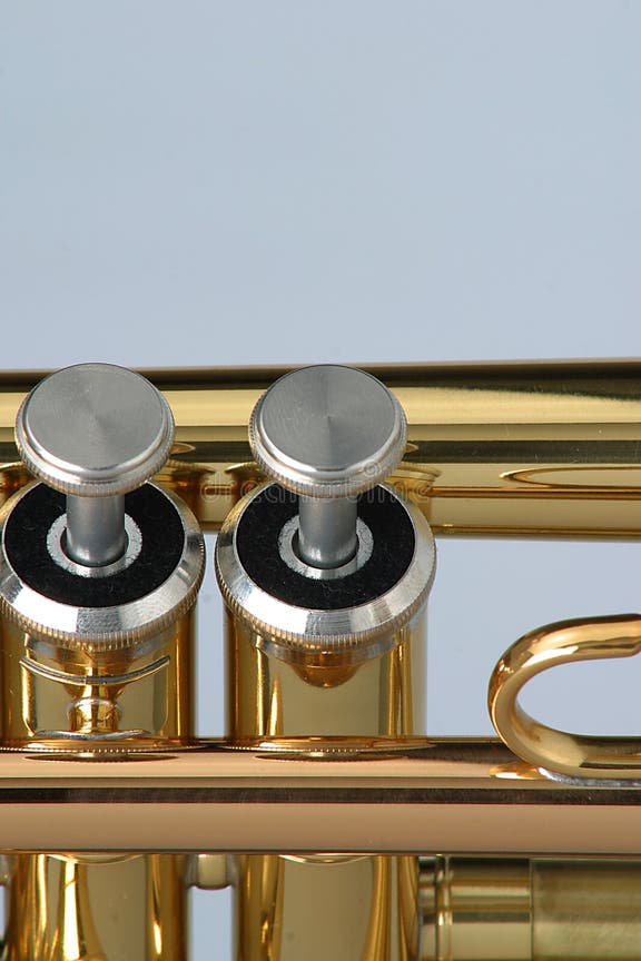 Trumpet keys stock image. Image of musical, perform, blow - 252603