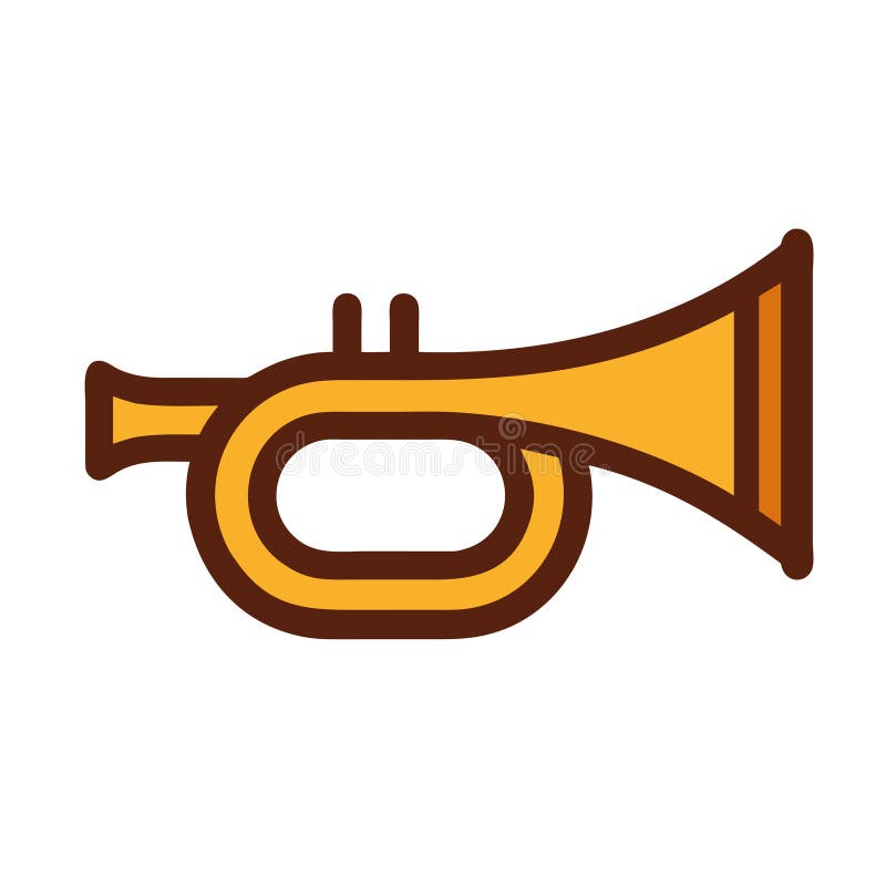 Trumpet music instrument stock illustration. Illustration of vibrant ...