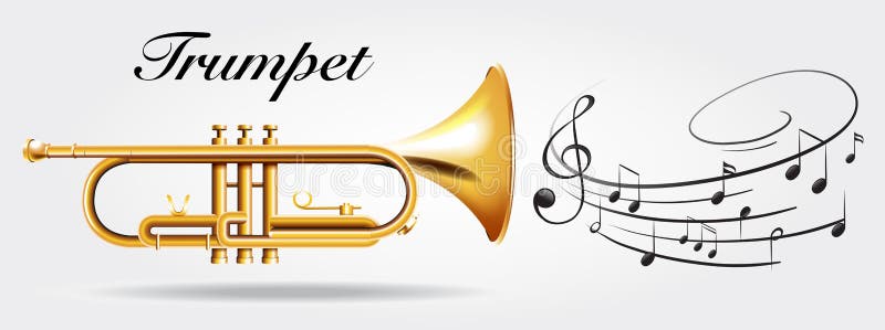 Trumpet Musical Notes Stock Illustrations – 2,006 Trumpet Musical Notes ...