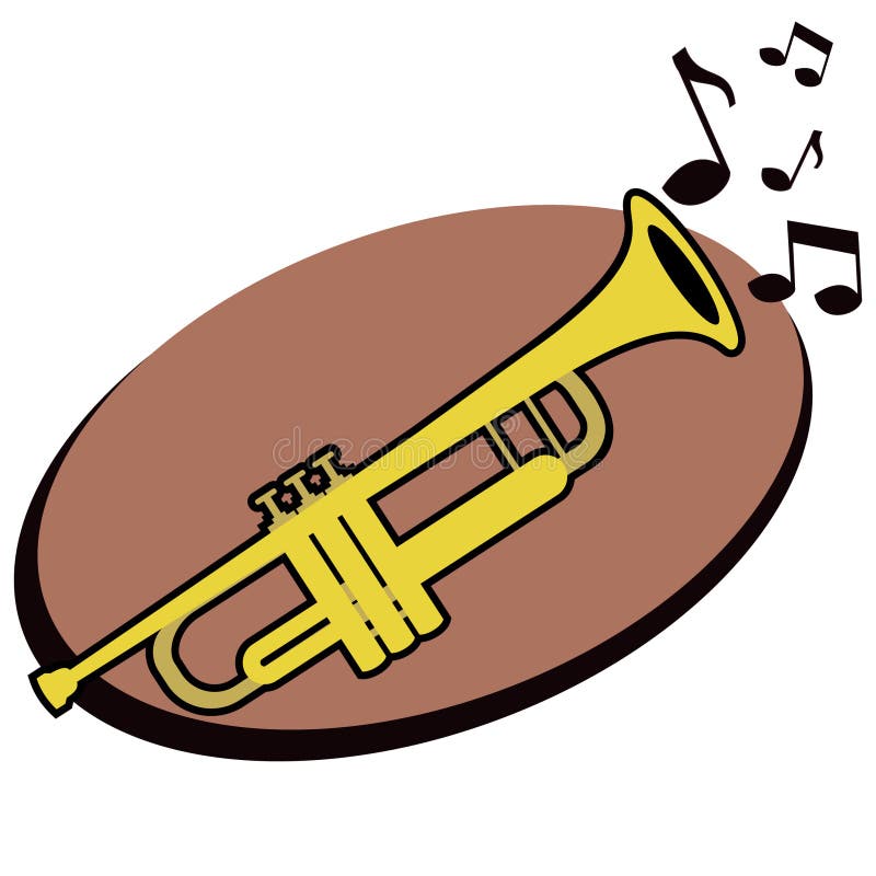 Trumpet vector stock vector. Illustration of melody, louis - 23072492