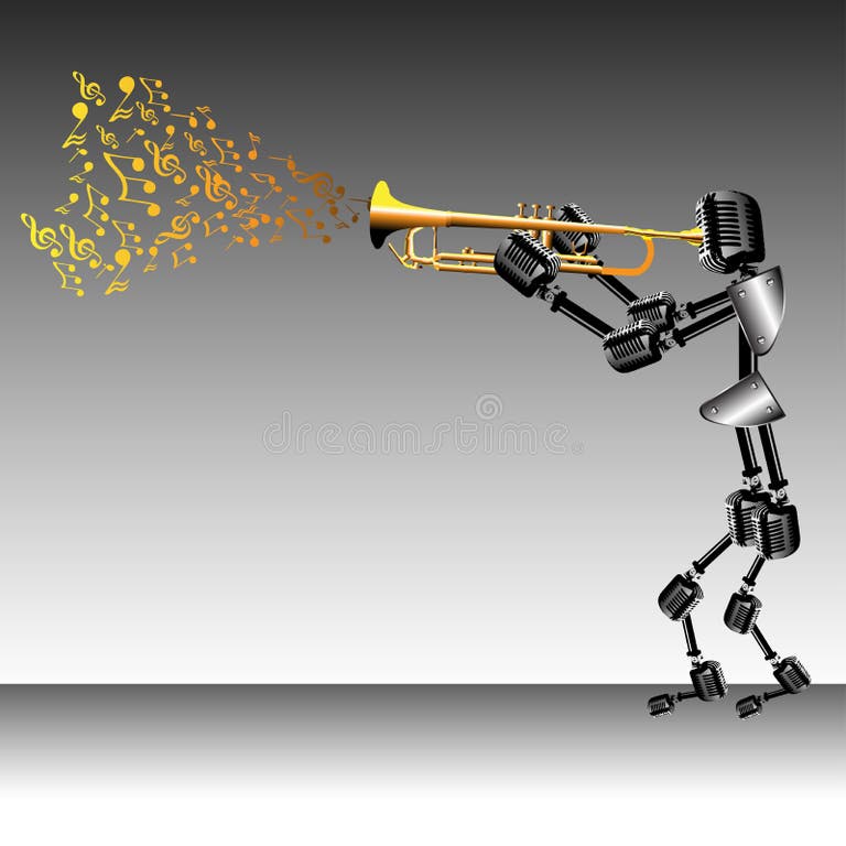 Trumpet Player Silhouette Stock Illustrations – 1,329 Trumpet Player ...