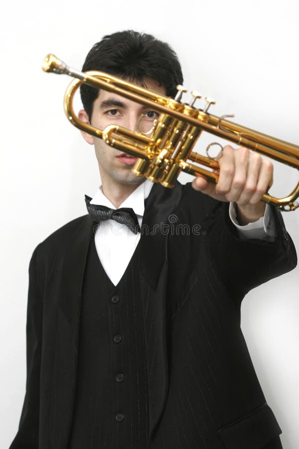 Trumpet player stock photo. Image of trumpet, cool, soloist - 8255816