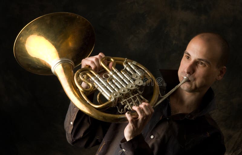 Trumpet player stock photo. Image of player, valves, bell - 9656234