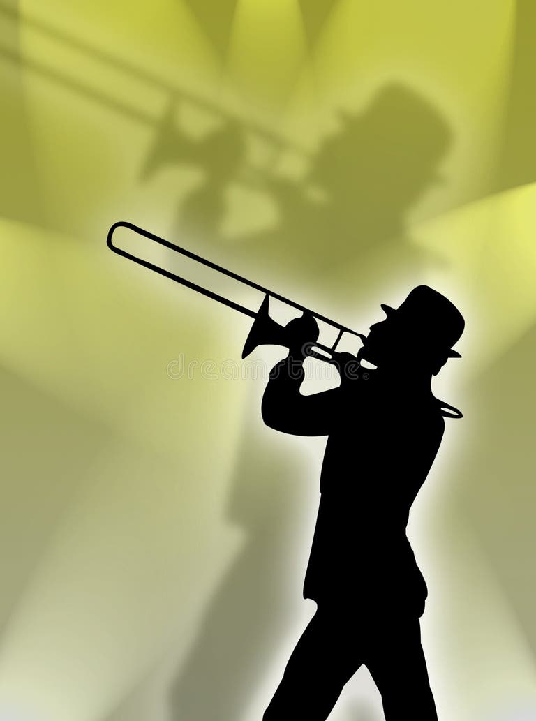 Trumpet Player Silhouette Stock Illustrations – 1,368 Trumpet Player ...