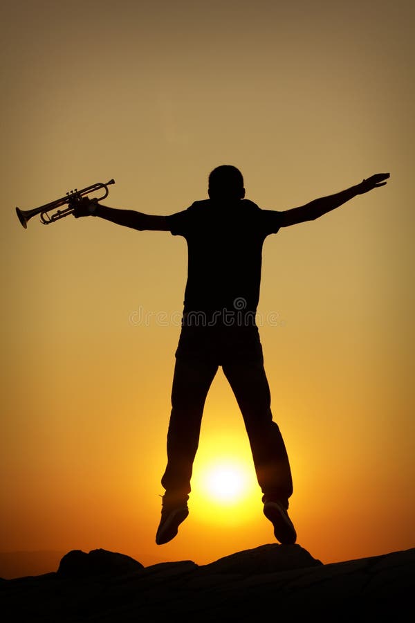 230 Trumpet Player Silhouette Stock Photos - Free & Royalty-Free Stock ...