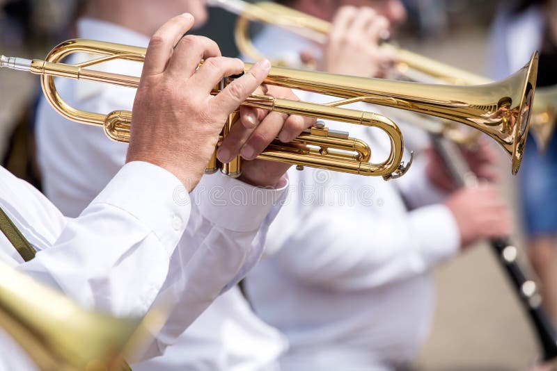 Trumpet players stock photo. Image of military, music - 37681540