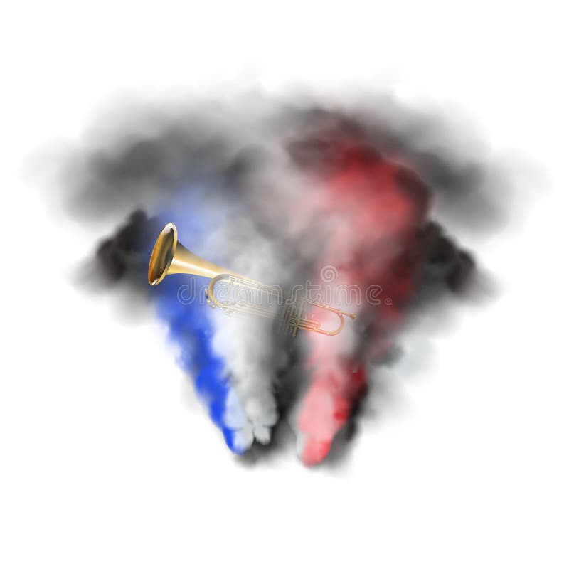 With Trumpet Smoke Detector in the Cartoon Shape Stock Vector ...