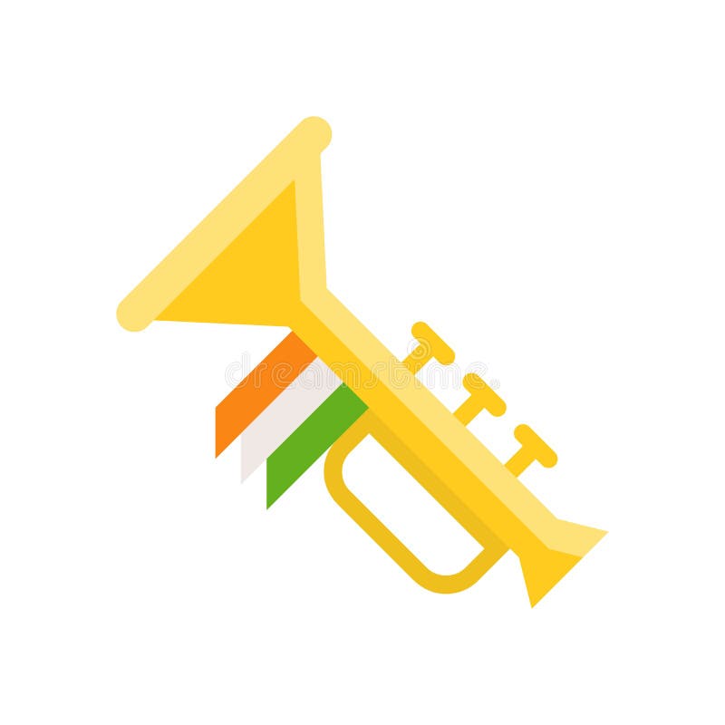 Patrick with trumpet stock vector. Illustration of celebration - 139737727