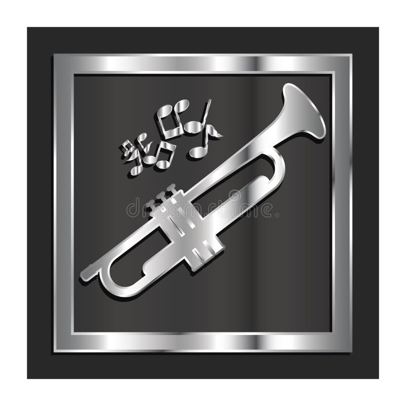 Trumpet. Vector Illustration Decorative Design Stock Vector ...