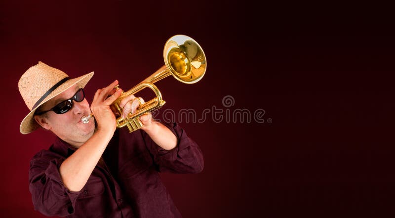 Trumpeting an Announcement stock image. Image of display - 6084467