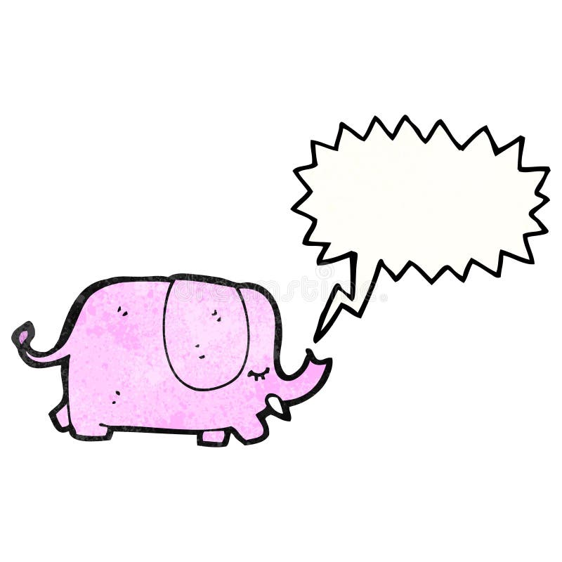 Trumpeting Elephant Cartoon Stock Vector - Illustration of raster ...