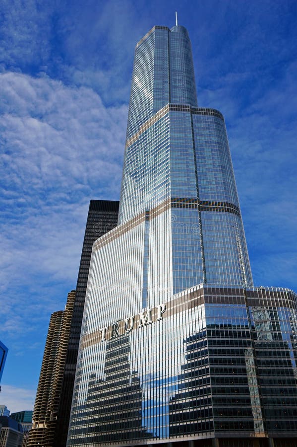 Trumpf-Hotel, Chicago, USA redaktionelles bild. Bild von aufsatz - 63045180