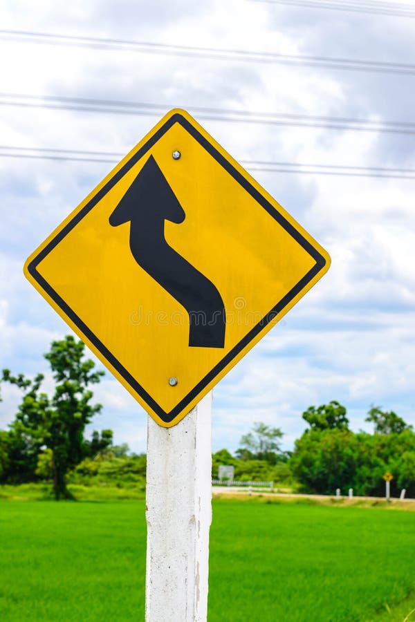 No left trun sign stock photo. Image of boundary, attention - 37097880