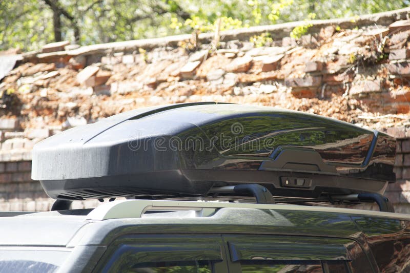 The Trunk of a Car on the Roof.Closed Trunk Stock Photo - Image of ...