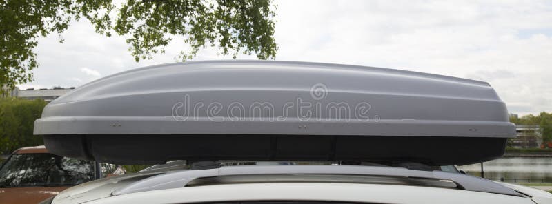 The Trunk of a Car on the Roof.Closed Trunk Stock Photo - Image of roof ...