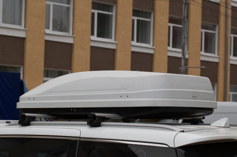 The Trunk of a Car on the Roof.Closed Trunk Stock Photo - Image of trip ...