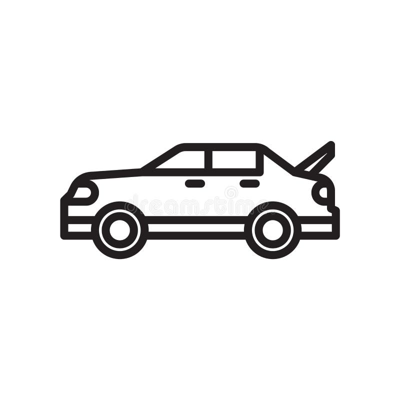 Trunk Icon Vector Sign and Symbol Isolated on White Background, Trunk ...