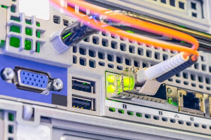 Trunk Internet Cable Close-up. Optical Fiber Telecommunication Cable is ...