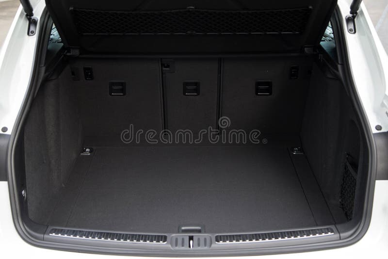 Empty trunk of the SUV stock photo. Image of shopping - 242054068