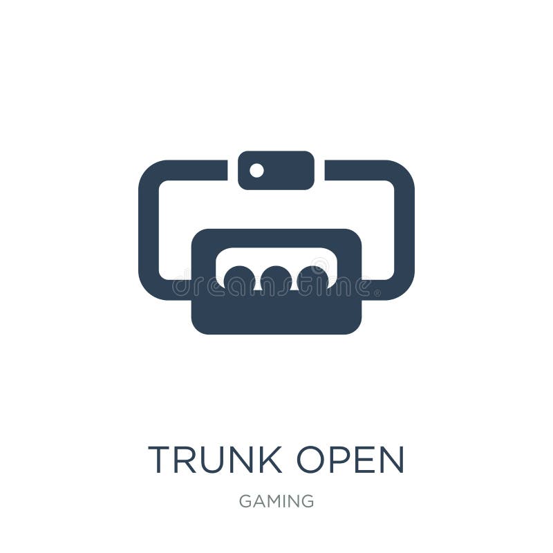Trunk Open Icon in Trendy Design Style. Trunk Open Icon Isolated on ...