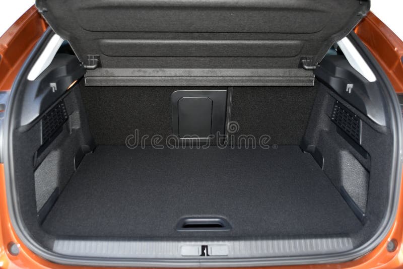 The Trunk of a Passenger Car Stock Photo - Image of merchandise, back ...
