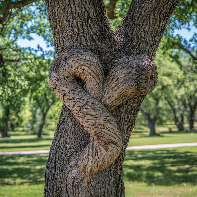 The Trunk of a Tree Grows Naturally Bent in a Strange yet Beautiful ...