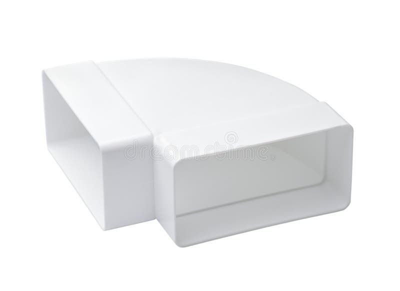 Trunking Duct PVC Flat Angle Stock Image - Image of connectors, hvac ...