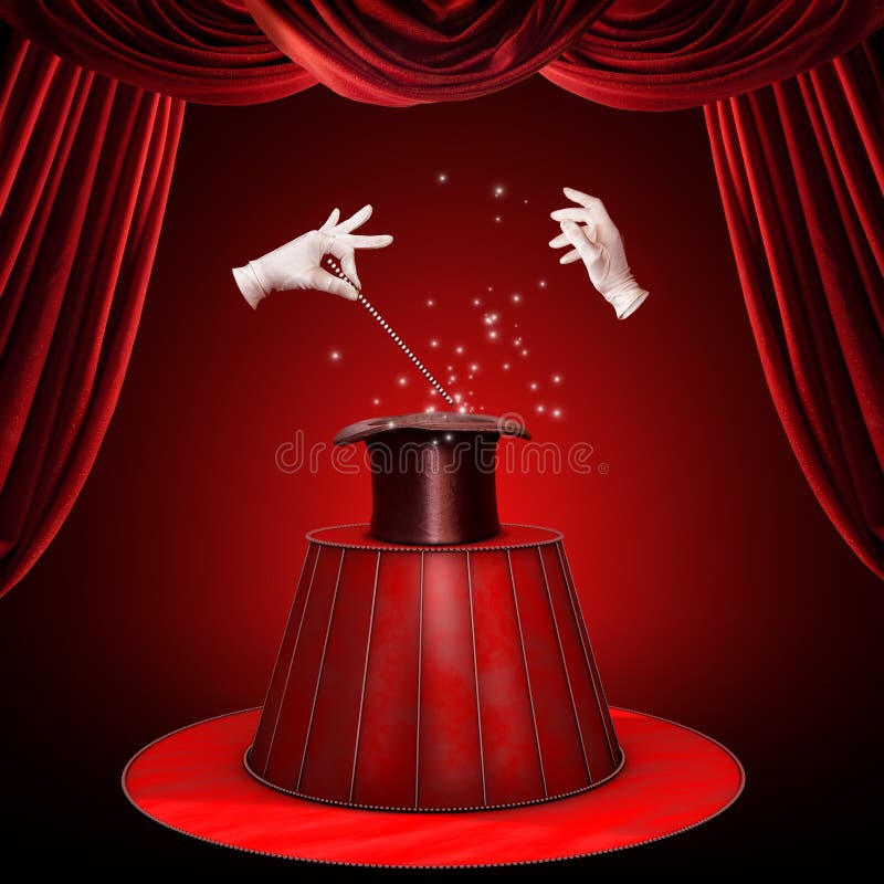 Truque mágico imagem de stock. Imagem de desempenho, estrela - 20944391