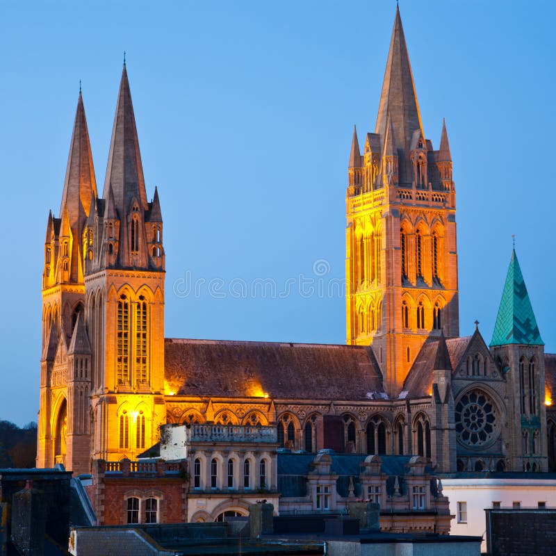 Truro Cathedral stock image. Image of england, buildings - 22301291